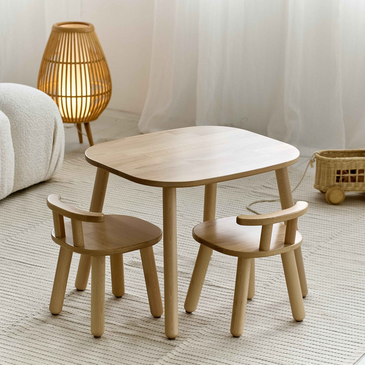Wooden Kid's Table and Chairs Set: Make an Awesome Kids Room